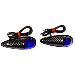 Eclairage LED universel 12 volts DMP carbone/bleu/blanc (set)
