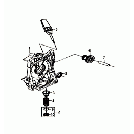 CARTER MOTEUR DROITE/DÉMARRAGE Sym Orbit III Black