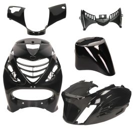 Set de 5 housses Piaggio Zip RS-1 noir brillant (Zip SP Look) DMP