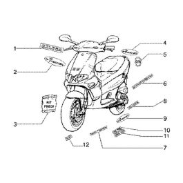 Décalcomanies Gilera Runner 180cc FXR 2 temps